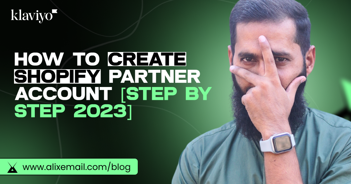 How to create shopify partner account