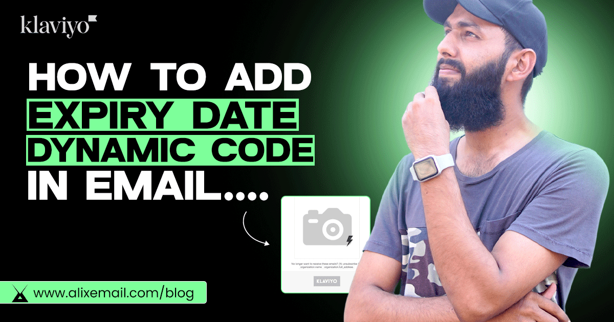 Expiry date dynamic code email klaviyo