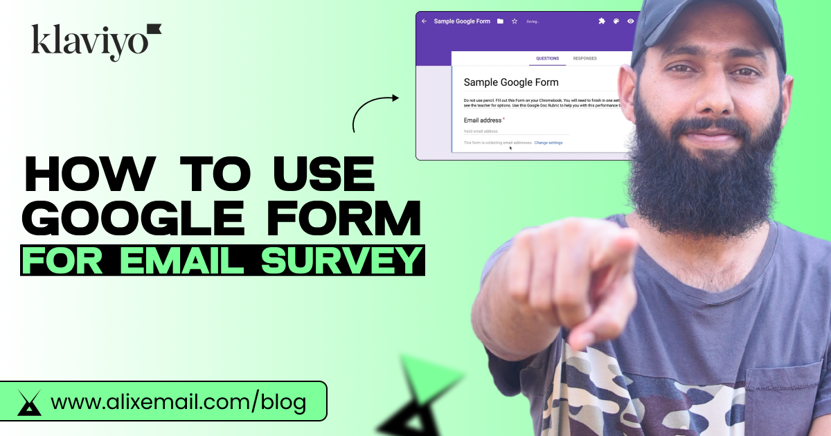 How to use google form for email survey klaviyo