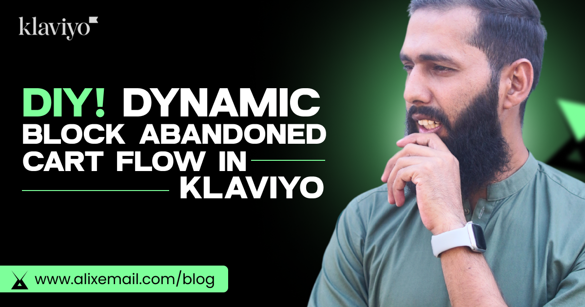 DIY dynamic block abandoned cart flow klaviyo